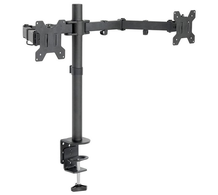 Someone’s in a Makro 13'' - 27'' Fully Adjustable Dual LCD LED Monitor ...