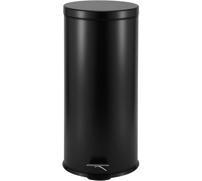 Buy CASA Roma 30L Pedal Bin Soft Close Lid Steel Dustbin (Black) in ...