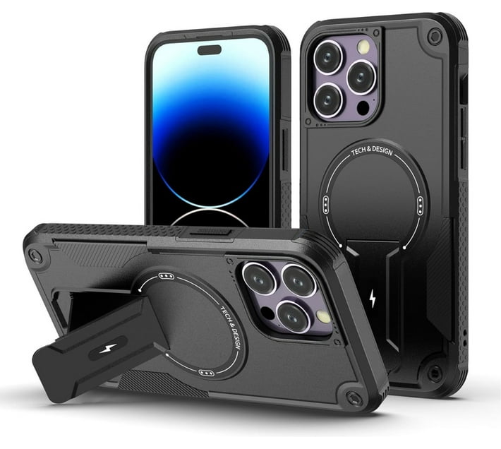 iPhone 14 pro max 52149 Bumper Case for IPhone 14 pro max (Black, Pack ...