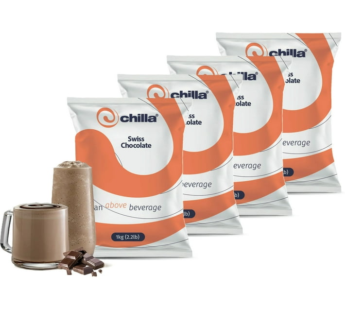 Chilla Swiss Chocolate Powder 1kg – Hot Chocolate/ Choco Freezo Instant ...