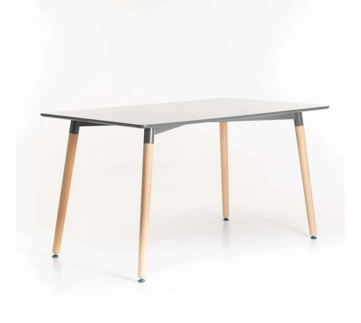 Benzie Wooden Leg Dining Table - Grey 8714600976341 Table Frame ...