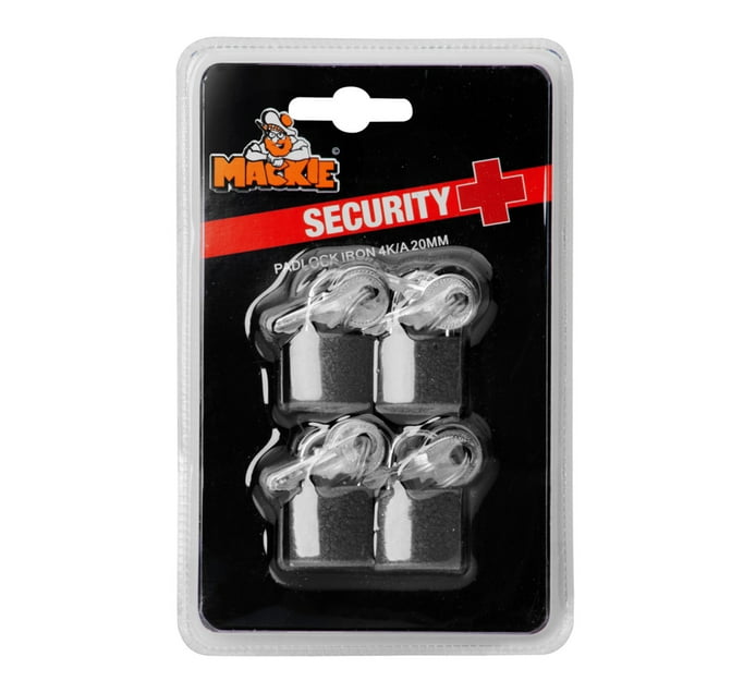 Mackie 20mm Security Iron Padlock | Makro