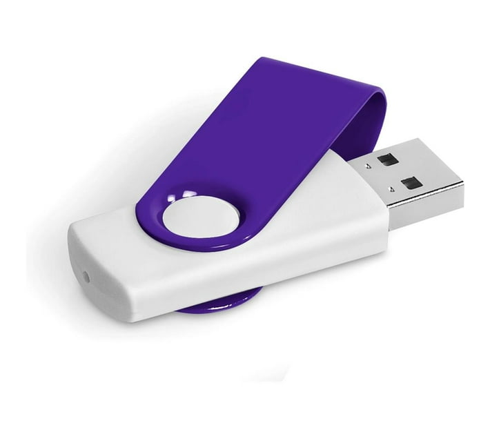 Someone’s in a Makro Axis Gyro White Memory Stick - 4GB - Purple Mood