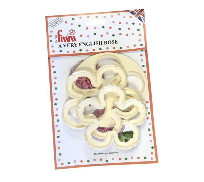 FMM - A Very English Rose - Shaped Sugarcraft Icing Cutter for Cake ...