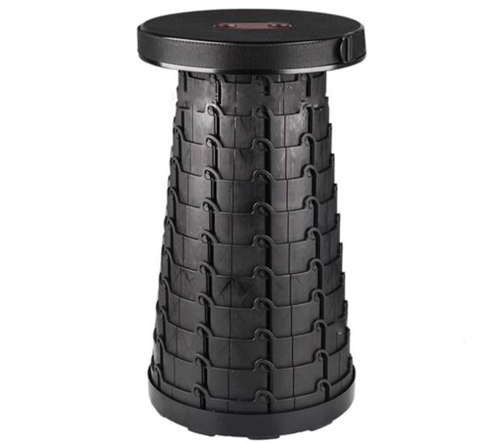 Someone’s in a Makro Portable Retractable Folding Stool Black Mood