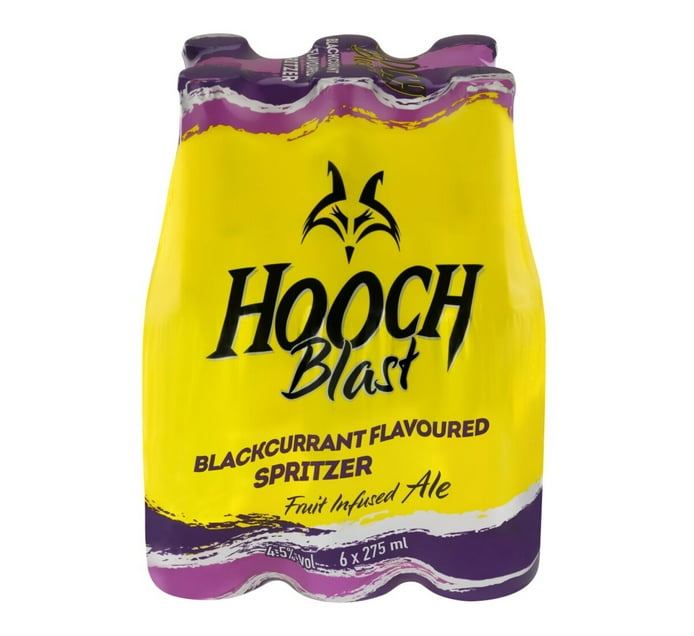 Buy Hooch Blackcurrant Flavoured Spritzer 6 x 275ml in Bulk | Makro ...