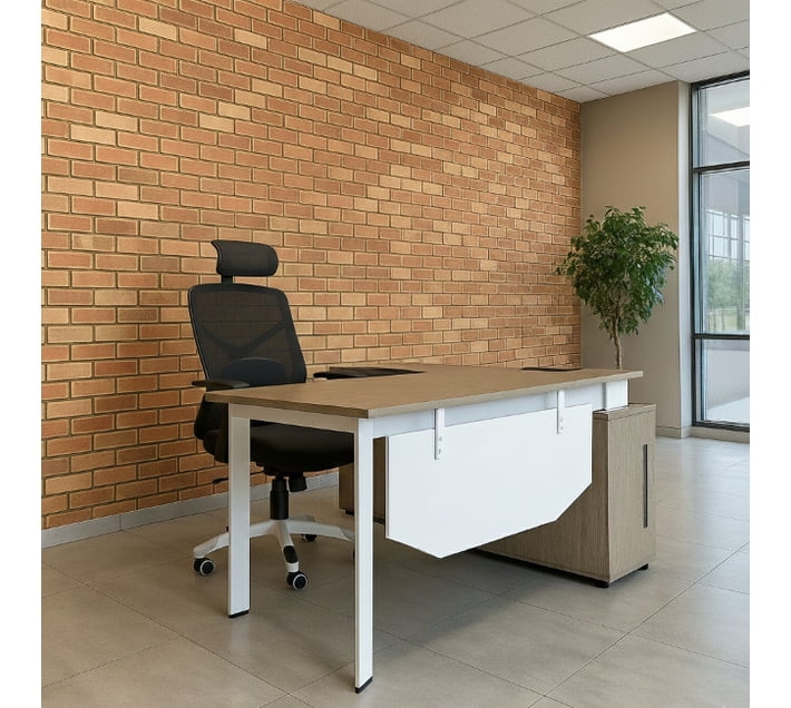 Buy HOD Vero Office Desk Office Table (Finish Colour - Light Brown ...