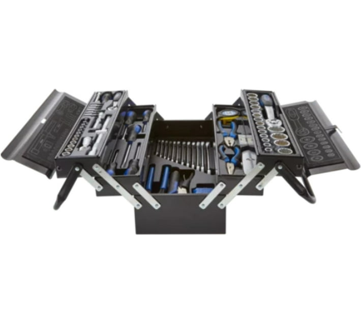 Grip Toolset with Metal Case 86 Pieces Camping & Hiking Box () | Makro