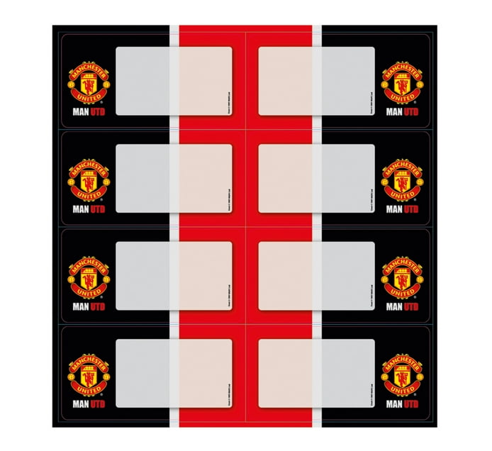Manchester United Self-Adhesive Labels 16-Pack | Makro