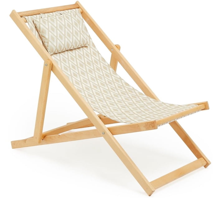 George & Mason Foldable Pool Deck Foldable Chair (Brown) | Makro