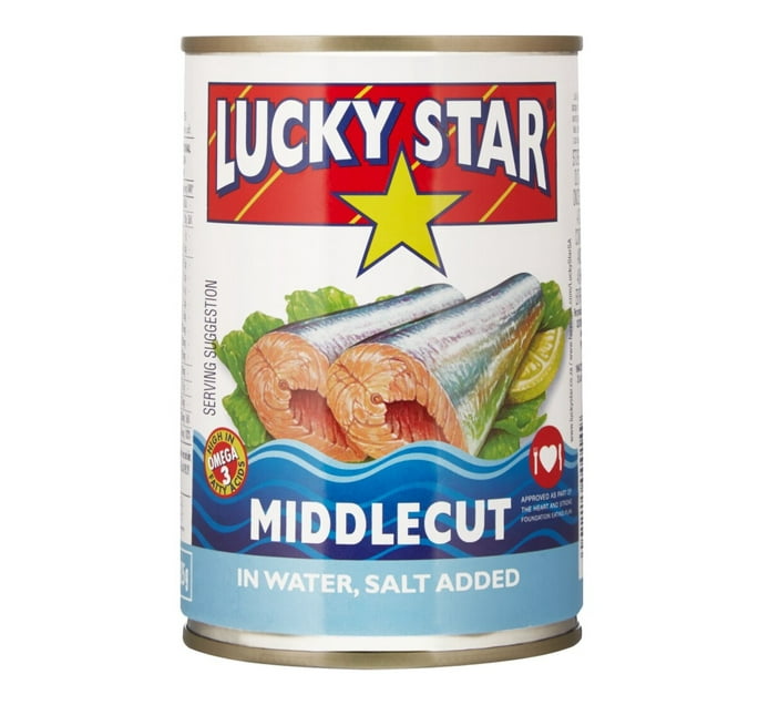 Buy Lucky Star Middlecut Fish In Water Salt Added 425g in Bulk | Makro ...
