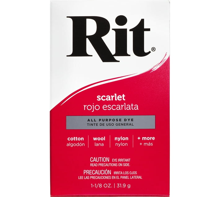 Rit All-Purpose Powder Dye Scarlet Do-it-yourself Kits Art and Craft ...