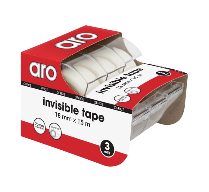 ARO 18mmx15m Invisible Tape 3Pack | Makro