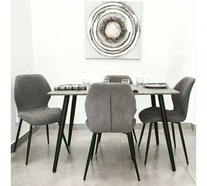 Designer Concepts Engineered Wood Dining Chair (Set of 4, Finish Colour ...