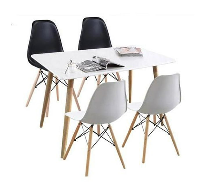 Someone’s in a Makro Smte-Modern 5 Piece Dining Table & Wooden Leg ...