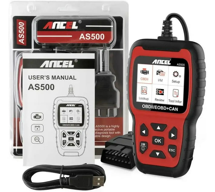 Ancel AS500 ENGINE SCANNER Vehicle Tool Kit () | Makro