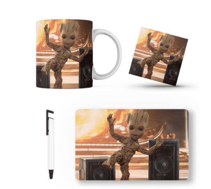 Someone’s in a Makro Dancing Baby Groot Themed Gift Set Mood