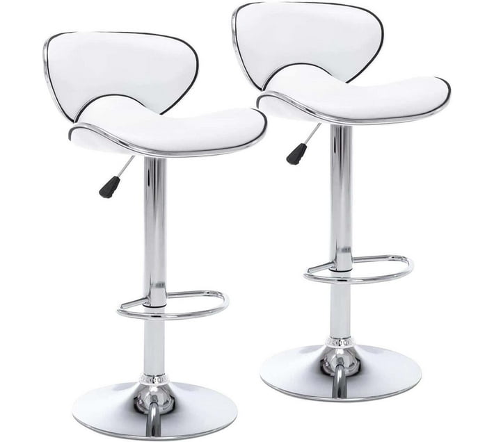 Smte Metal Bar Stool (Finish Colour - Grey, Pre-assembled) | Makro