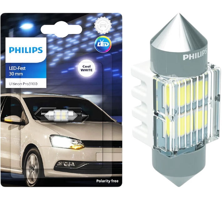 Philips 30mm Festoon Ultinon Pro3100 Interior Light Car LED for Various ...