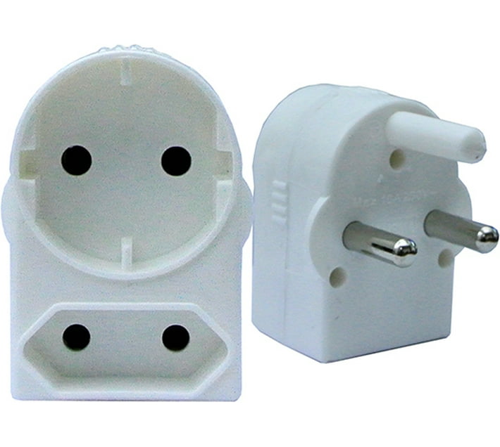 Alphacell Adaptor - 1x5a + 1xschuko 5a duo Power Plug (White) | Makro