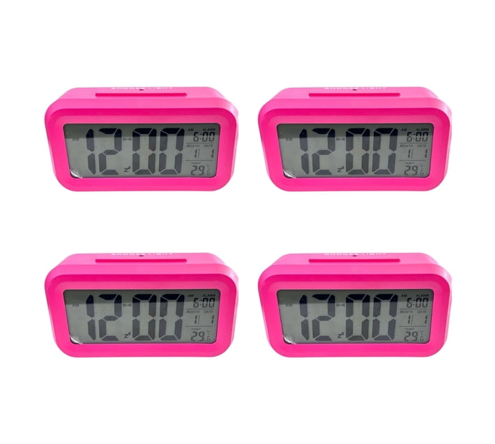 Someone’s in a Makro Battery-Powered Digital Alarm Clock Pack of 2 Pink ...