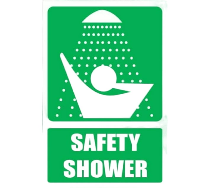 sign Safety Shower 29cm x 29cm Emergency Sign () | Makro