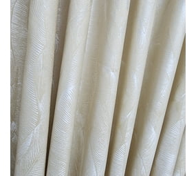 Matoc Designs 240 cm (8 ft) Blends Room Darkening Window Curtain (Geometric, Beige, White) | Makro