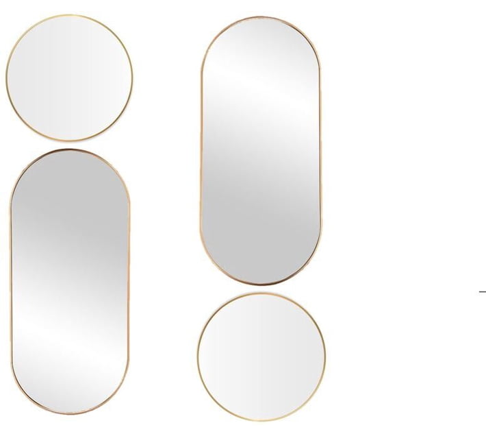 LAS GOLD Decorative Mirror (Oval) | Makro