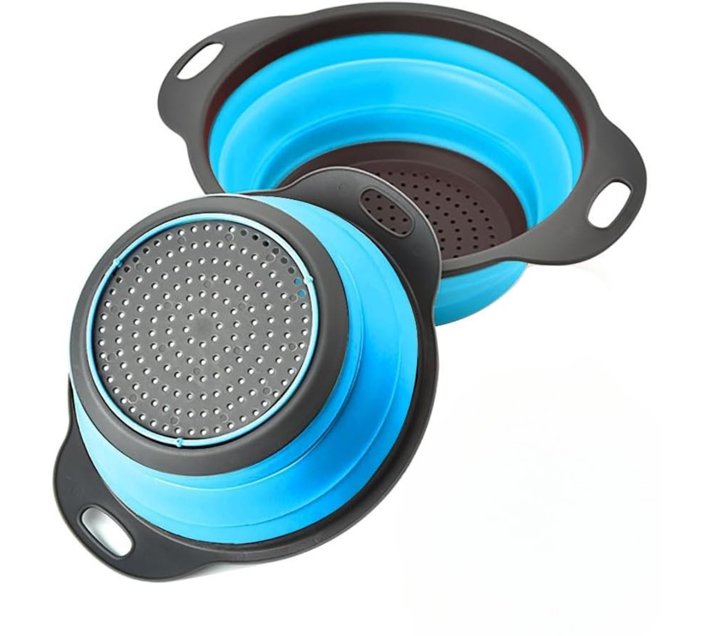 Generic Collapsible Colander (black blue, Pack of 1) | Makro