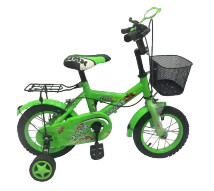 Someone’s in a Makro BMX Kids Bike 30cm - Neon Green Mood