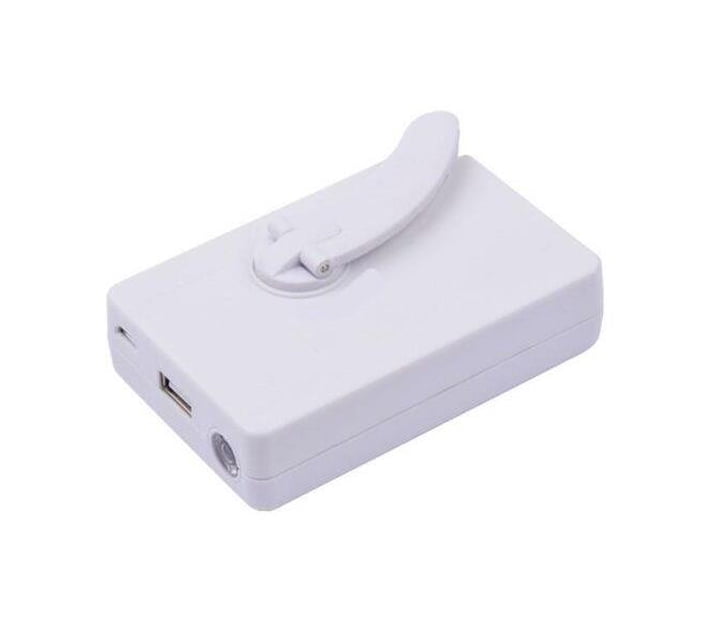 2500mah Hand Crank Power Bank with Torch | Makro
