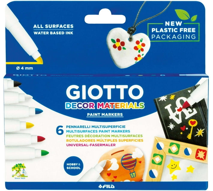 Giotto decor materials box 6pc (Multicolour) | Makro