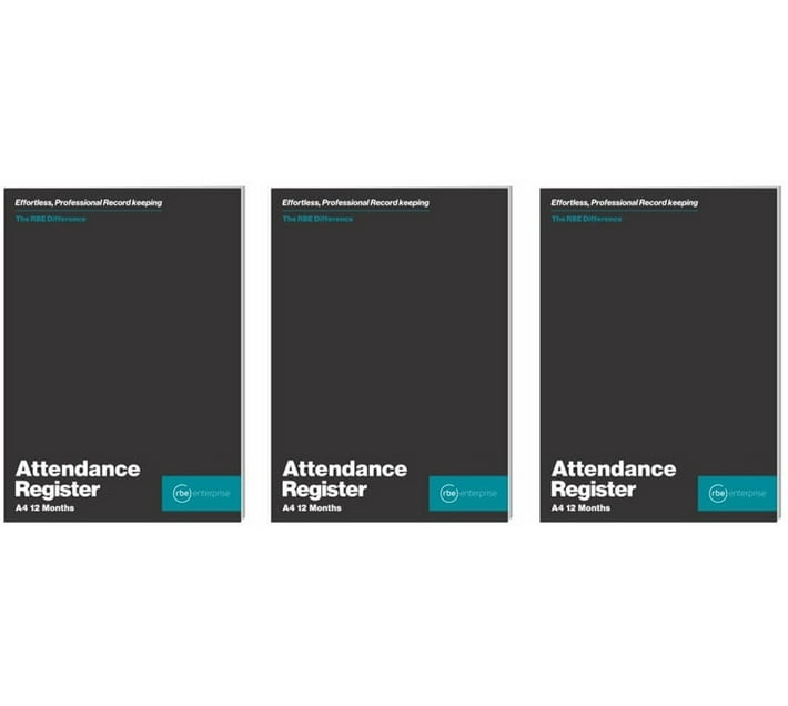 Buy RBE RRBETF6614 Attendance Work Register 12 Months 28pgs 3's (1 Sets ...
