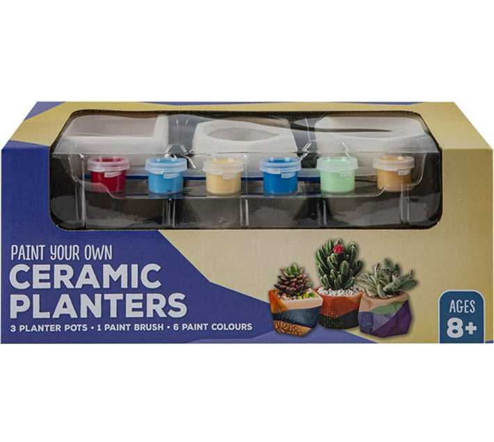 General Merchandise Paint Your Own Planters Do-it-yourself Kits Art and ...