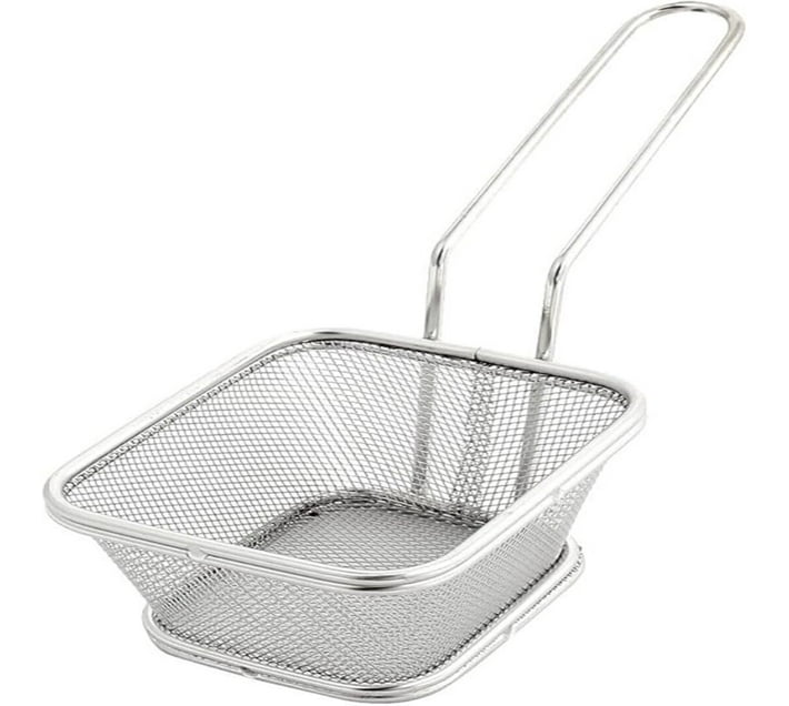 Shind Grid Multipurpose Basket Steel Colander Kitchen Tool Set (Pack of ...