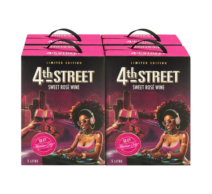 Buy 4th Street Natural Sweet Rose (4 x 5 l) in Bulk | Makro Business