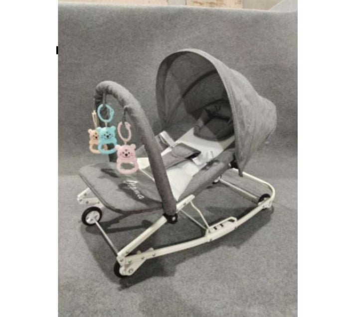 presh Cotton Rocker baby bouncer chair (Grey) | Makro