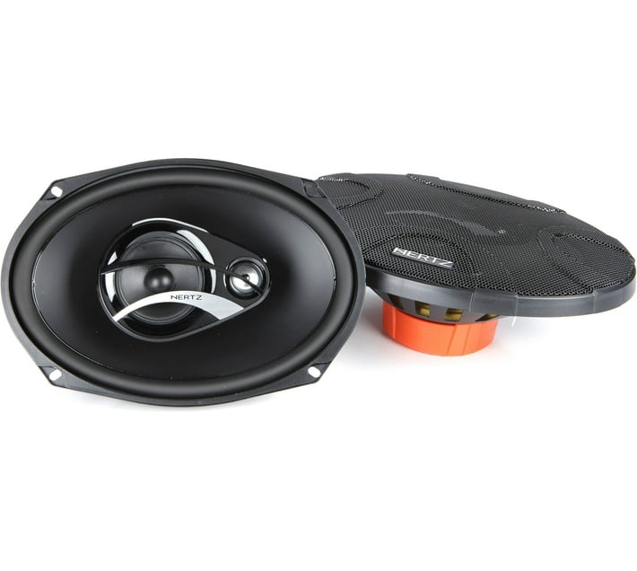 Hertz DCX 690.3 Dieci Series 6x9 Inch 180 Watts Coaxial Rear Deck Mounted Oval Car Speaker (180 ...