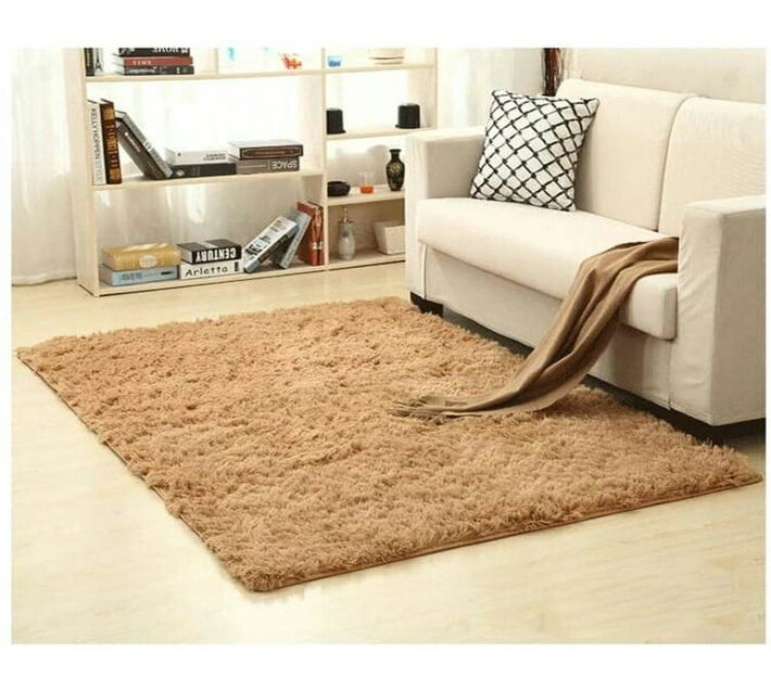 SMTE Brown Polyester Area Rug (150 cm, X 200 cm, Rectangle) | Makro
