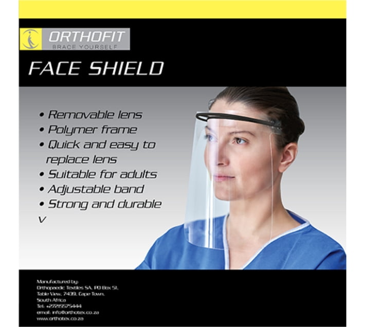 ORTHOFIT FACE SHIELD Full Face Mask (Free Size, Pack of 1, 1 Ply) | Makro
