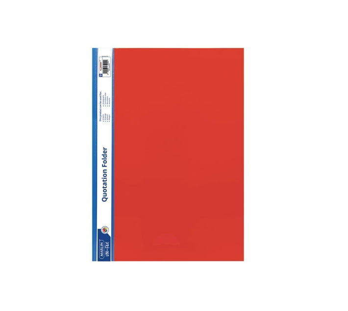 Someone’s in a Makro A4 Quotation Folder - Red Mood