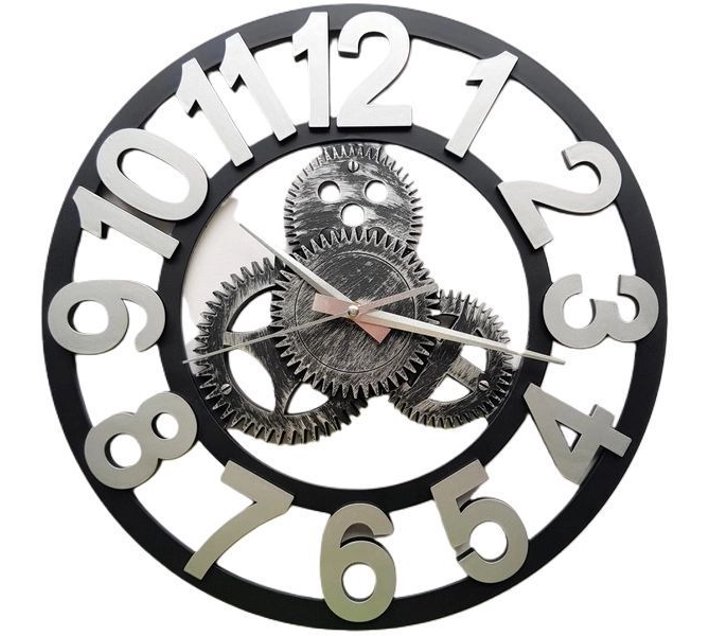 umlilo logistics Analog 40 cm X 40 cm Wall Clock (White, Black, With ...