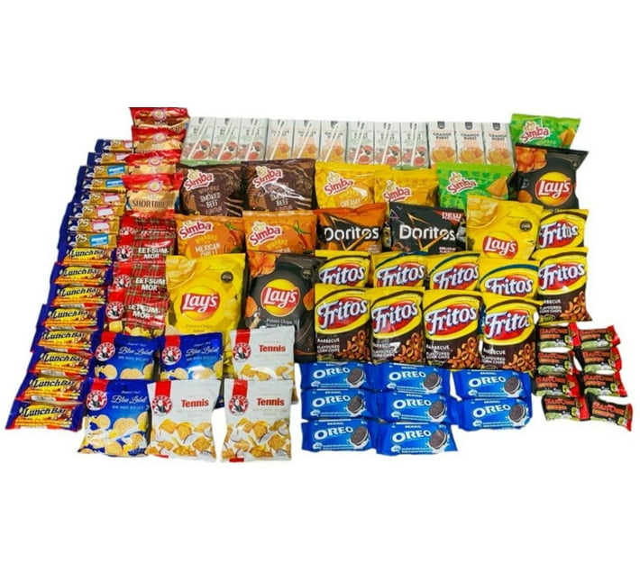 Buy Hamper Mega Snack Bundle 94 Items Chips, Chocolates, Biscuits and ...
