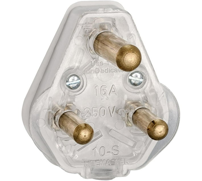 Raion PWR-N-PLUG Three Pin Plug (White) | Makro