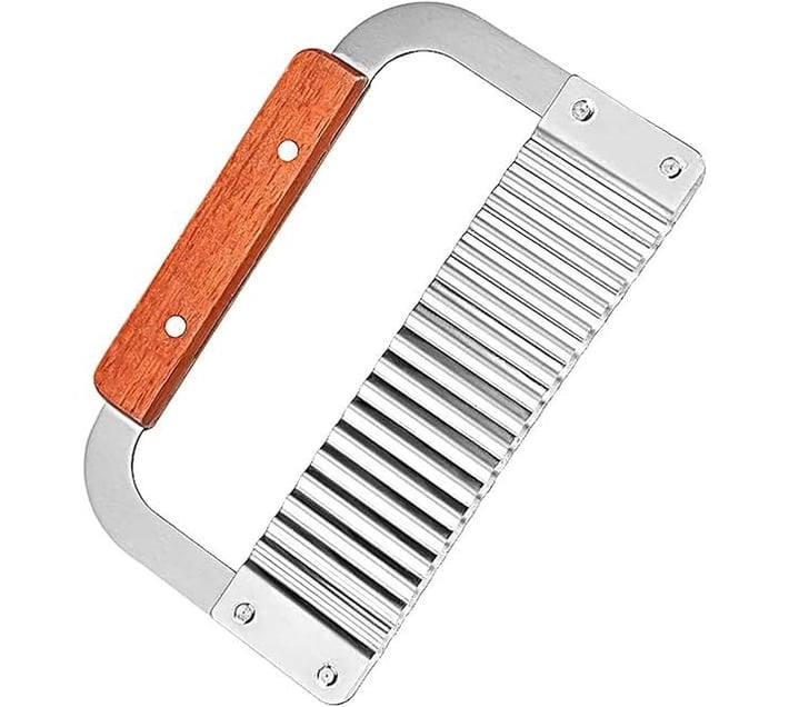 Buy generic 167880 Stainless Steel Wavy Cutter With Wooden Handle Steel ...
