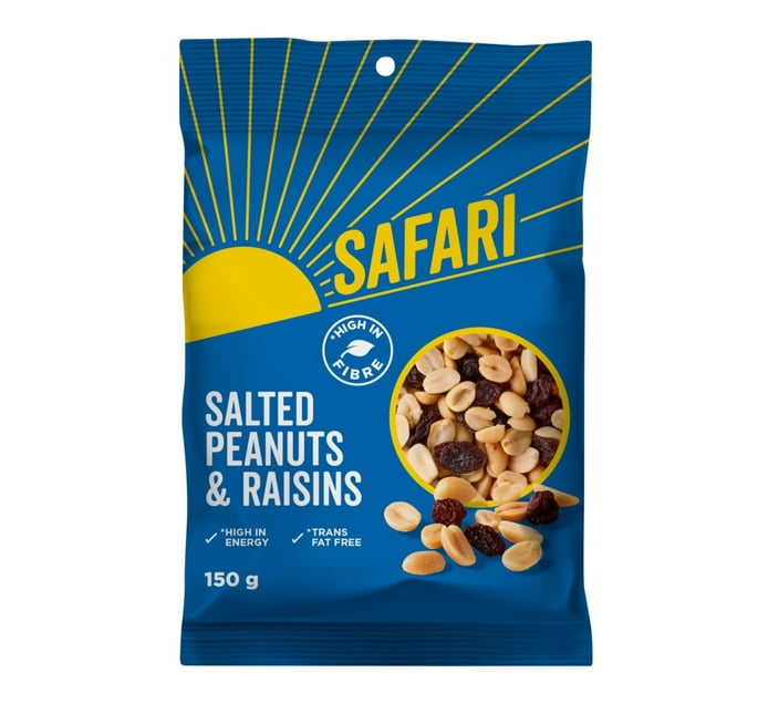 Safari Nuts Peanuts & Raisins (1 x 150g) | Makro