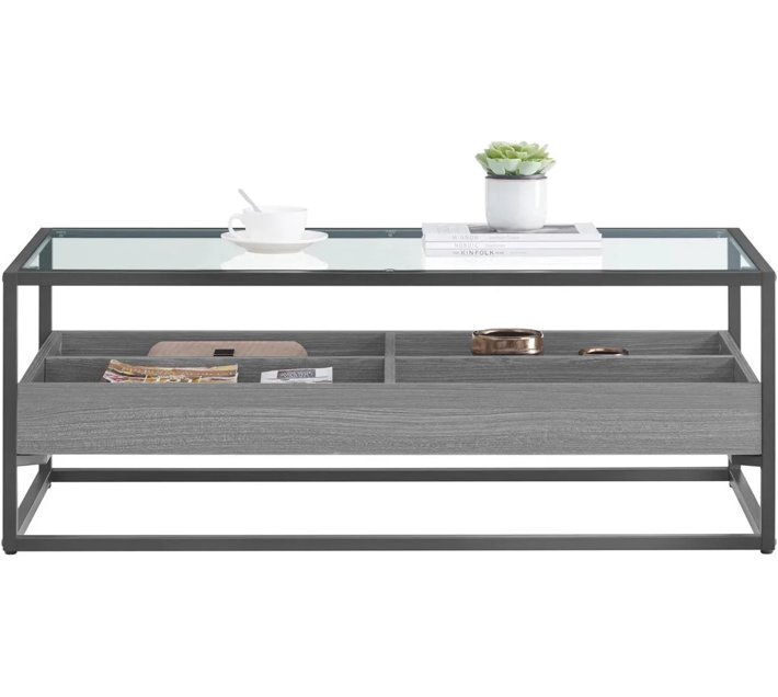 Fine Living 1200349 Metal Console Table (Finish Colour - Grey, DIY(Do ...