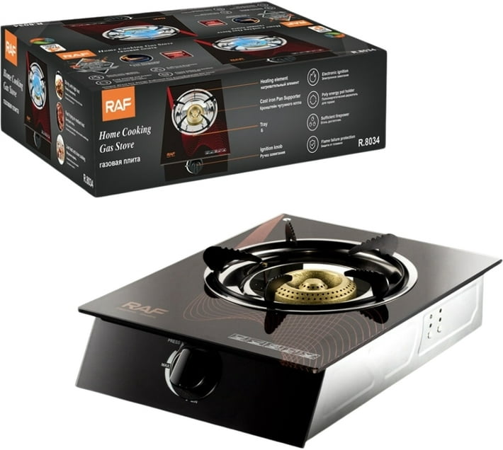 Generic R-8034 Stainless Steel Automatic Gas Stove (2 Burners) | Makro