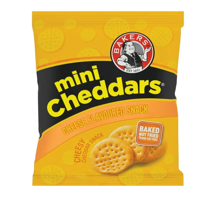 Bakers Mini Cheddars Cheese (6 x 33G) | Makro