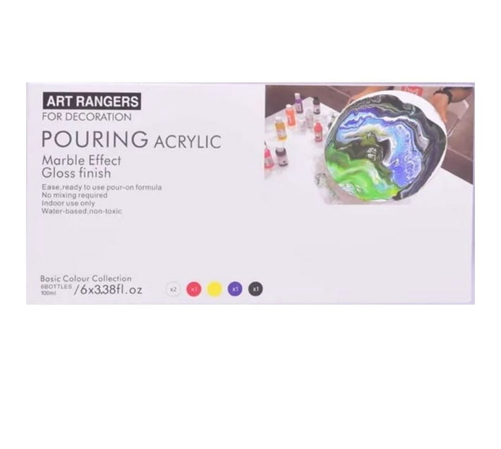 Art Ranger Acrylic Paint Pouring set Primary Colours | Makro